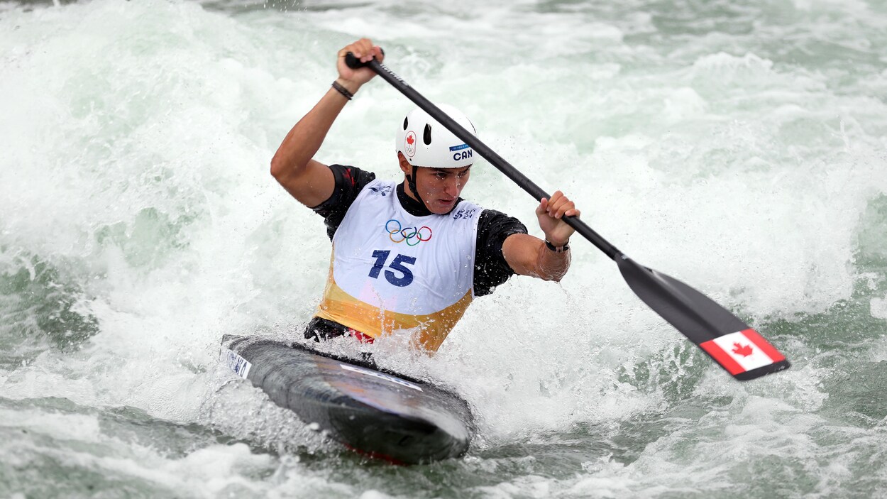 Canoë slalom : Alex Baldoni éliminé dans les demi-finales | Radio-Canada