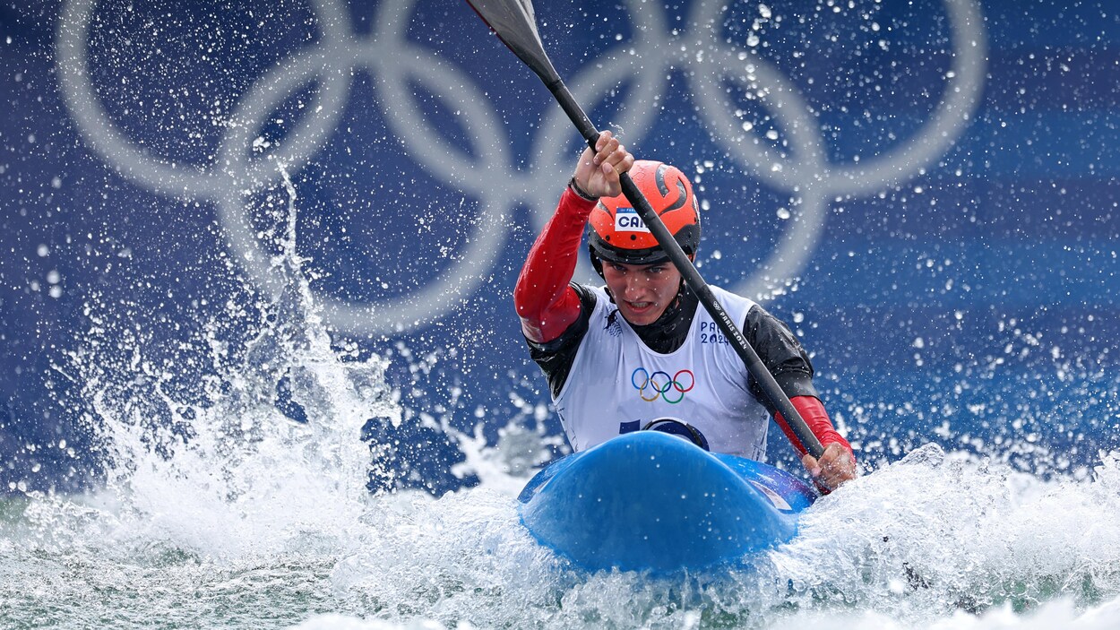 Alex Baldoni termine 24e du contre-la-montre en kayak cross | Radio-Canada