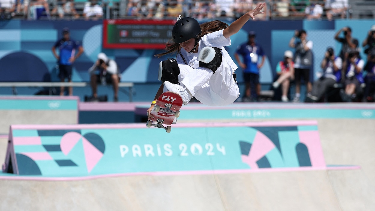 La planchiste Fay De Fazio Ebert rate la finale au parc | Radio-Canada