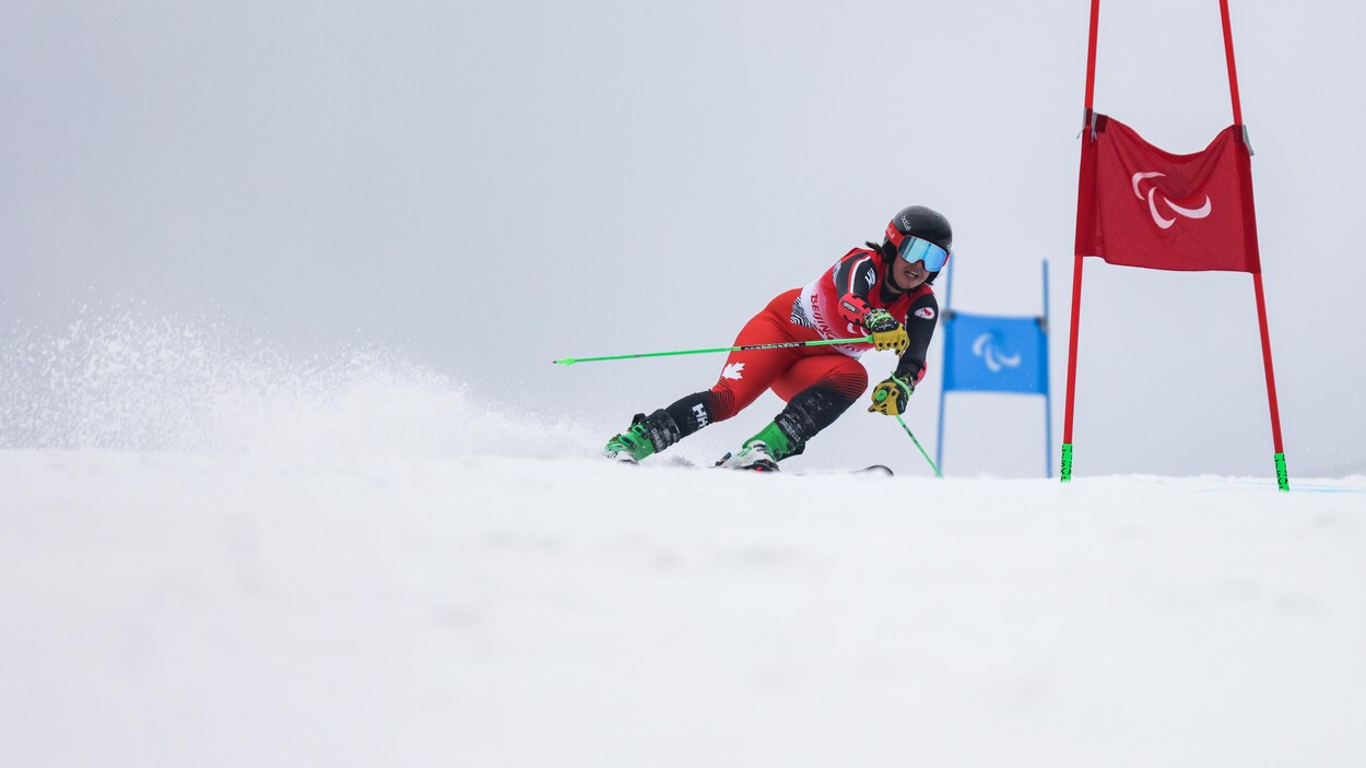 Michaela Gosselin termine au pied du podium en slalom au paraski alpin ...