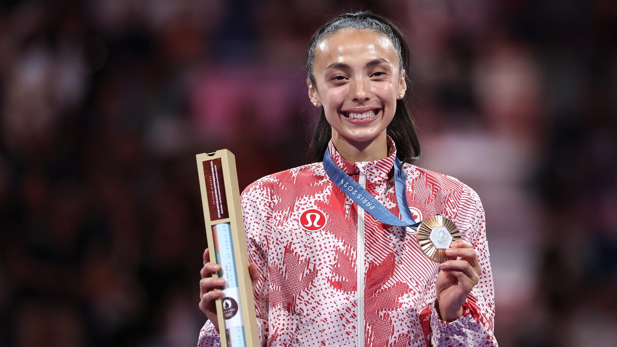 Skylar Park reçoit le bronze, sa première médaille olympique | Radio-Canada