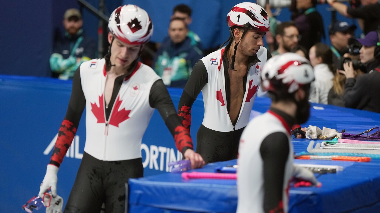 Le relais canadien masculin exclu du podium en courte piste - Jeux ...