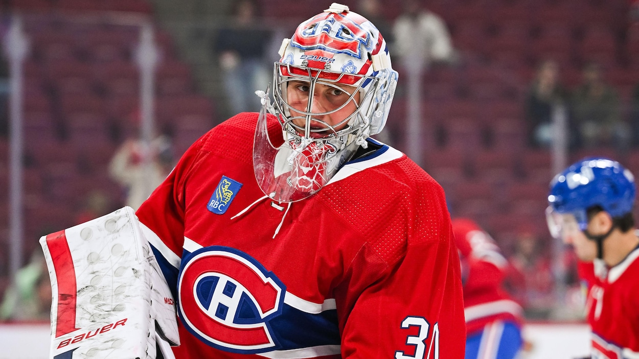 Malgré ses déboires, Cayden Primeau n’a pas perdu confiance | Radio-Canada