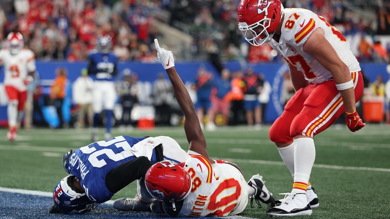 Les Chiefs gagnent leur premier match de la saison, les Giants à la ...