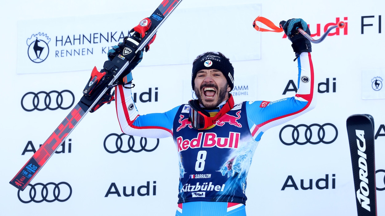 Un rare doublé de Cyprien Sarrazin à Kitzbühel | Radio-Canada