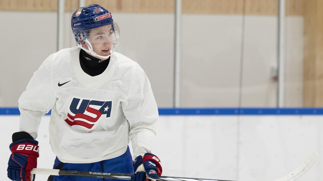Lane Hutson inscrit 3 points dans la victoire des États-Unis ...