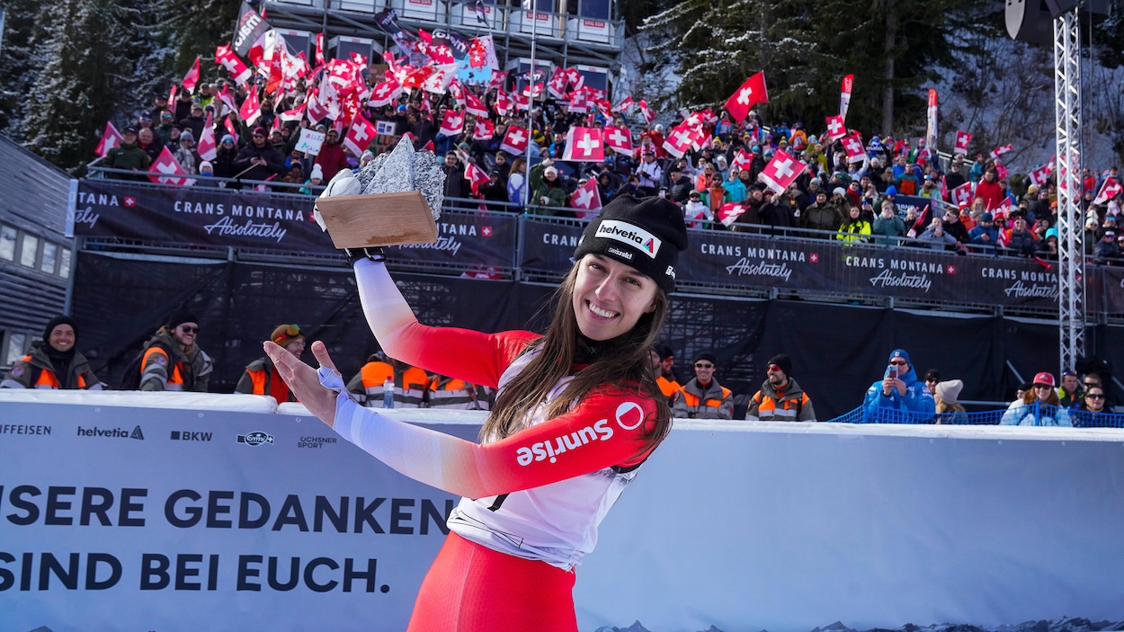 À Crans-Montana, la Suisse Malorie Blanc remporte le dernier super-G ...