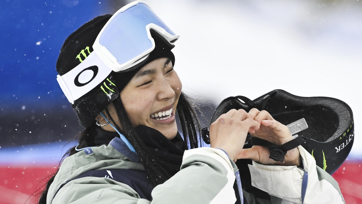 Chloe Kim remporte un troisième titre mondial en demi-lune | Radio-Canada