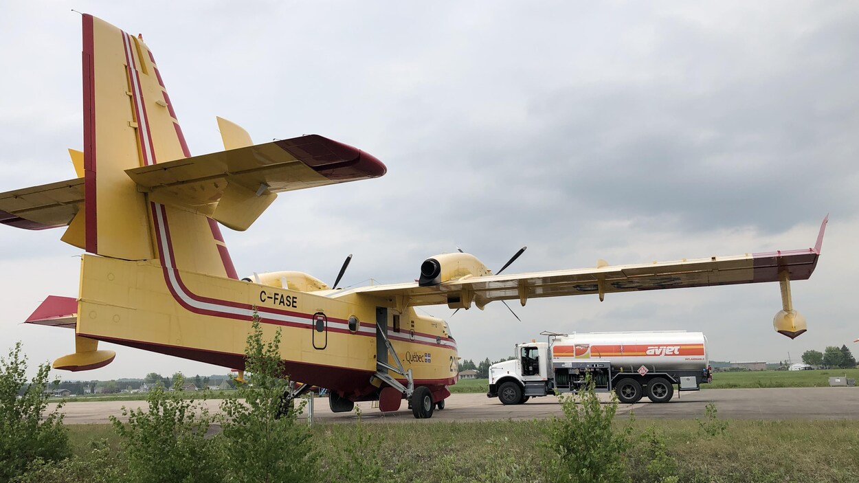 Un feu de forêt dans le secteur de la zec Rivière-aux-Rats a pris de la ...