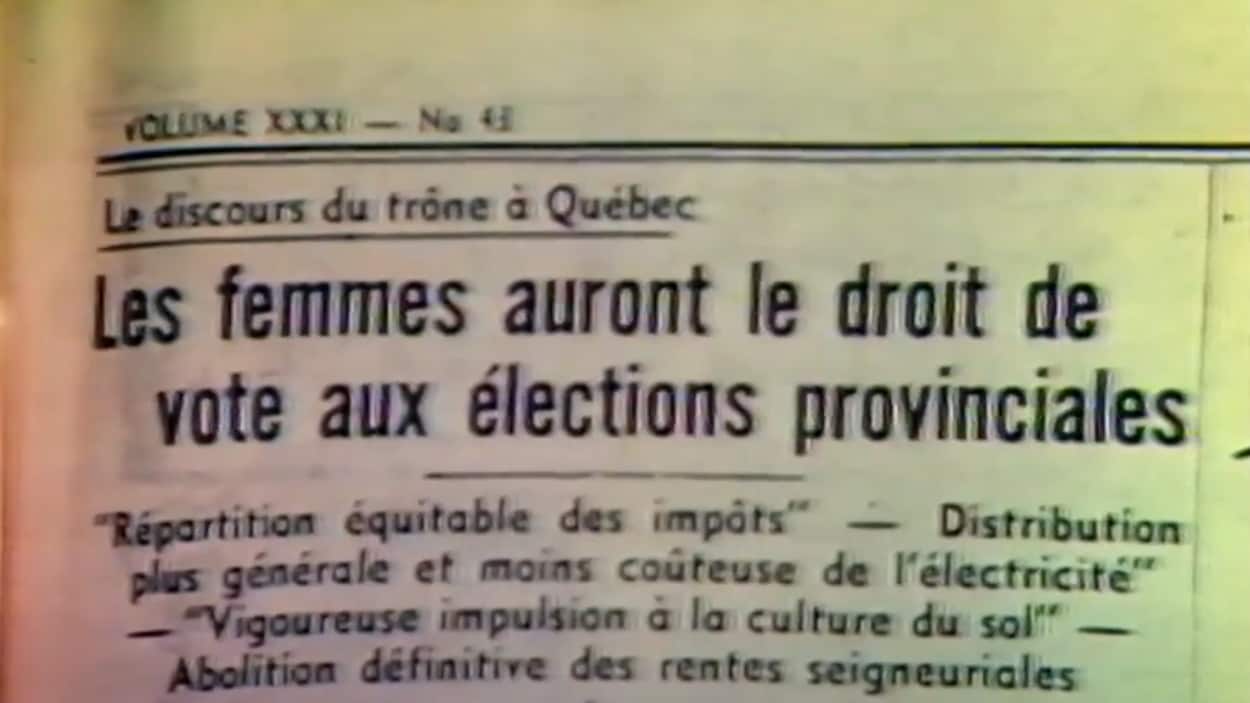 Il y a 80 ans, le Québec accordait le droit de vote aux femmes | Radio ...