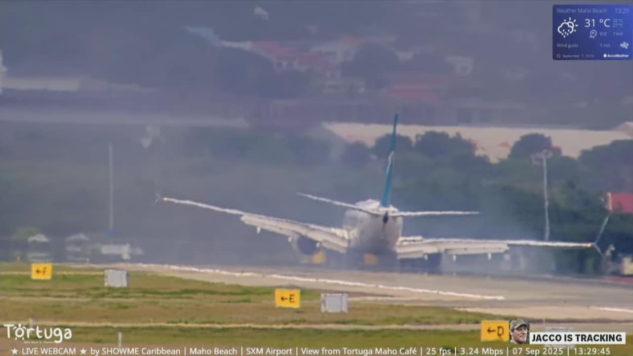 Un atterrissage mouvementé pour un vol Westjet à Saint-Martin | En bref ...