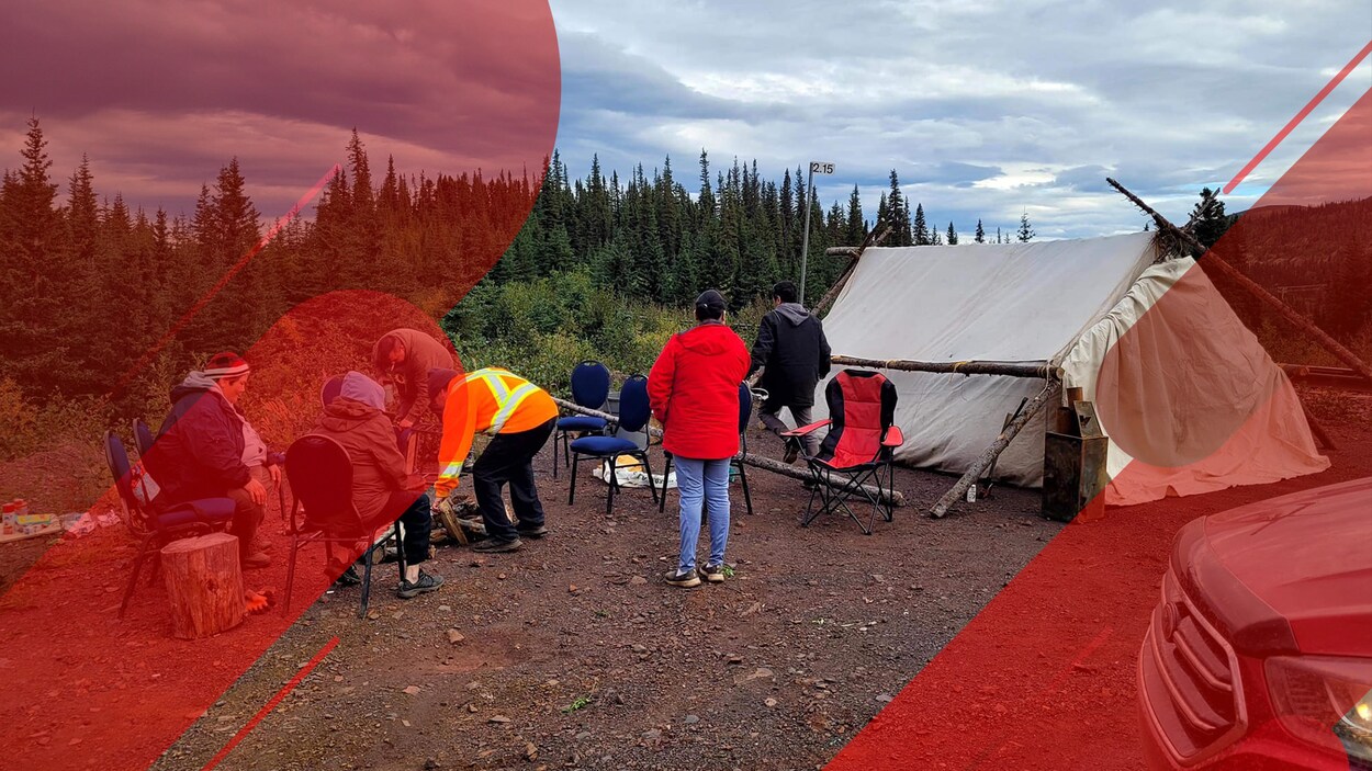 Le chemin de fer toujours bloqué à Schefferville et des ossements ...