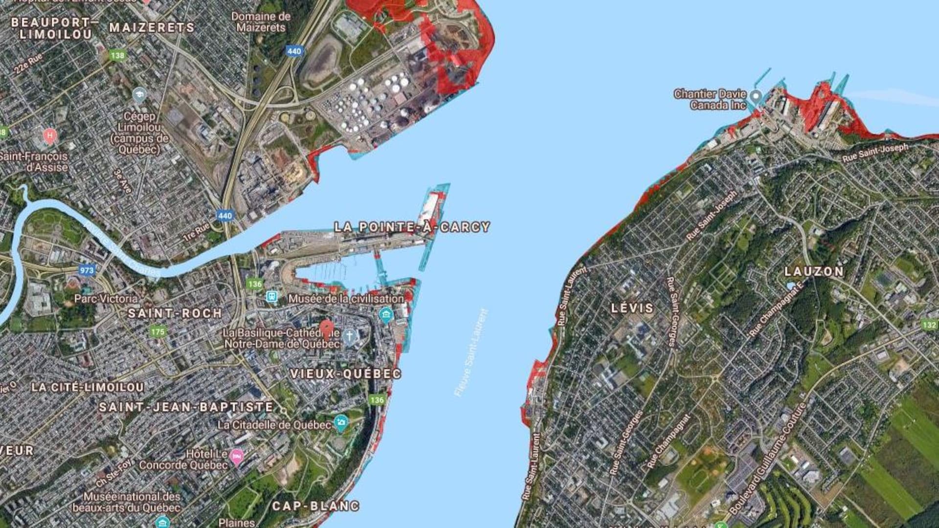 Plusieurs régions du Québec menacées par la montée des eaux dès 2030