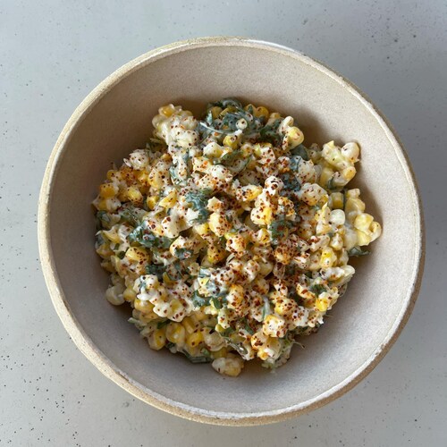 Crème de maïs, courgettes et pancetta | Mordu