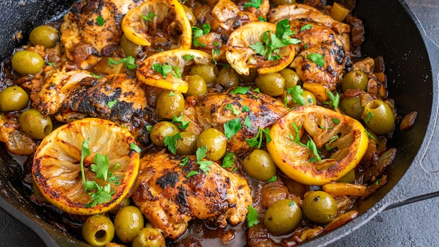 Poulet aux olives et au citron confit | Mordu