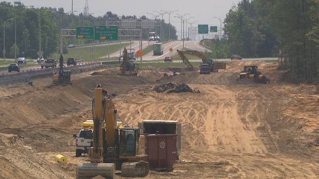 Le chantier du doublement de l’autoroute 55 en images | Radio-Canada