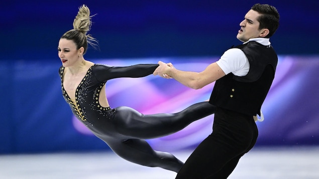 Piper Gilles et Paul Poirier en 3e place après la danse rythmique ...