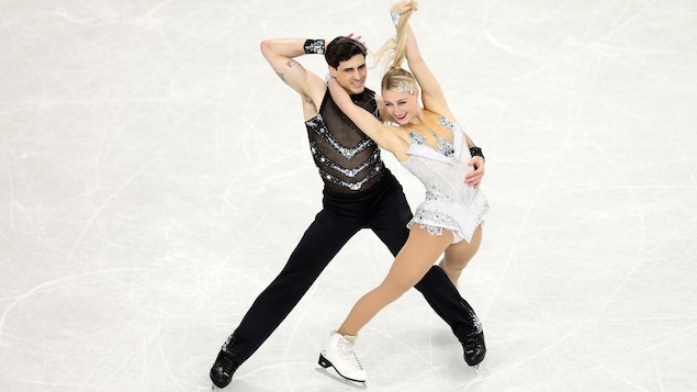Paul Poirier et Piper Gilles bien positionnés après la danse rythmique ...