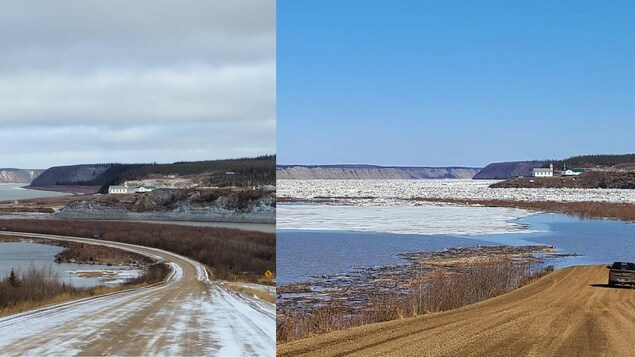 Les niveaux du fleuve Mackenzie grimpent dans le nord des T.N.-O ...