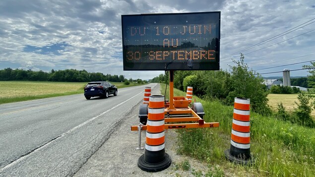 Un important chantier routier s’amorcera lundi prochain à Compton | Radio-Canada