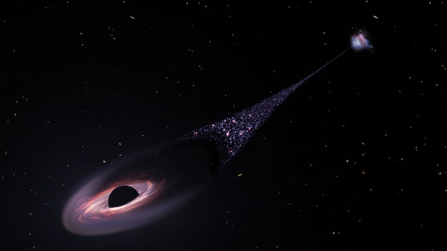 Un trou noir supersonique et créateur d’étoiles vient d’être découvert ...
