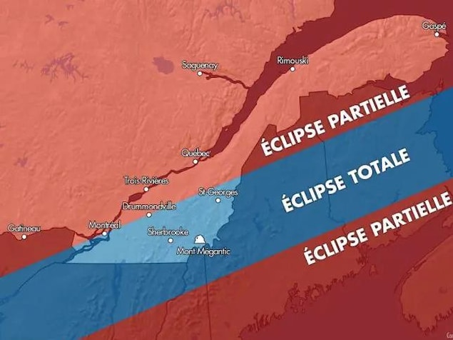 Où aller pour bien voir l’éclipse totale du Soleil le 8 avril | Brève ...