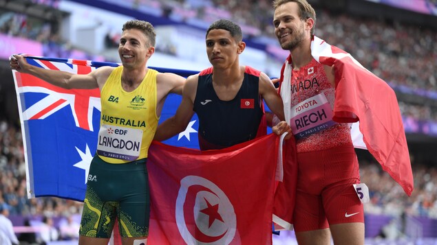 Nate Riech se contente de l’argent au 1500 m T38 | Radio-Canada