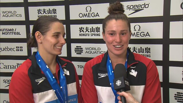 Mia Vallée et Pamela Ware montent sur le podium en synchro à Montréal ...