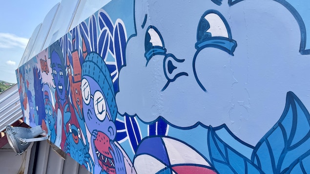Une murale imaginée par de jeunes Pistolois sur L’Héritage 1 | Radio-Canada