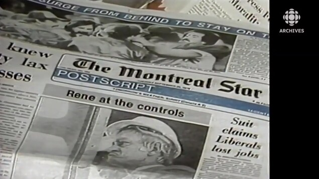 Il y a 40 ans, The Montreal Star faisait la une pour la dernière fois ...
