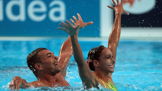 Le duo mixte Rampling et Prévost termine 6e du programme libre de nage ...