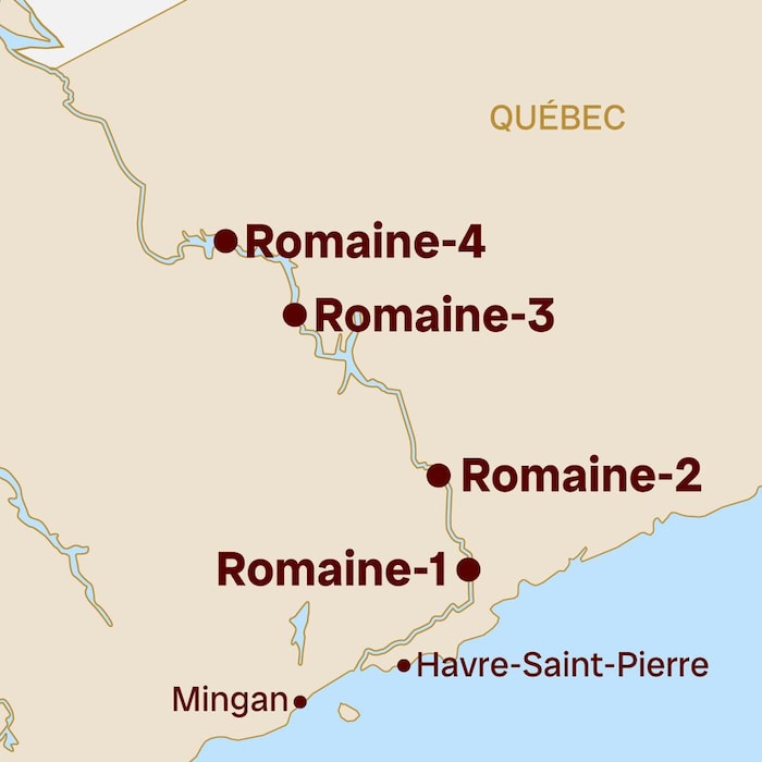 Hydro-Québec va vider une partie du réservoir de la centrale Romaine-3 ...