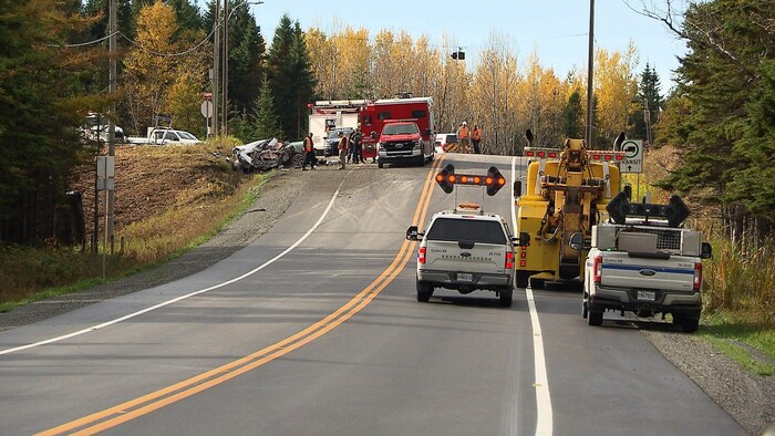 Accident grave à Sainte-Flavie | Radio-Canada