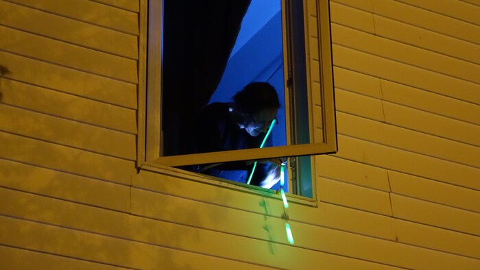 Les fenêtres d'une curieuse maison s'animent, le temps d'une heure ...