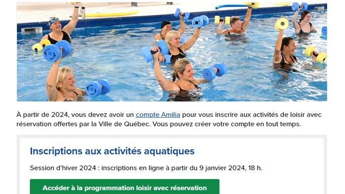 Une nouvelle façon de s’inscrire en ligne aux activités de loisir à ...