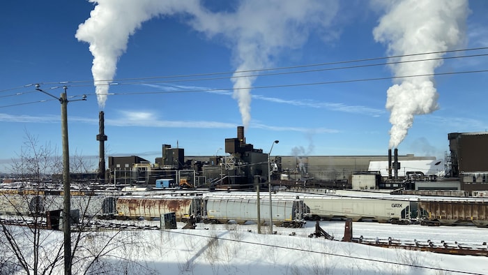 Des citoyens d’Arvida ont noté la présence de neige légèrement rosée ...