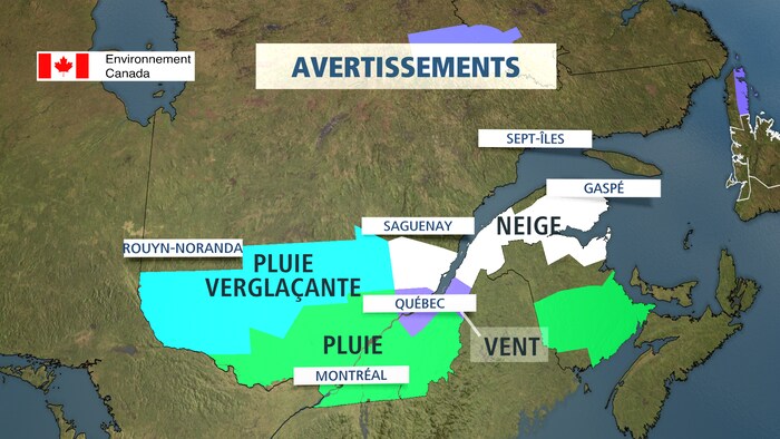 Pluie, vent et neige pour conclure la semaine à Québec | Radio-Canada