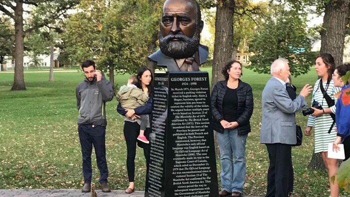 Le monument Georges-Forest a été dévoilé dans le parc Provencher ...