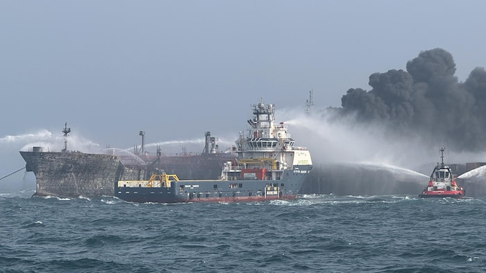Un pétrolier et un cargo entrent en collision au large de l’Angleterre ...
