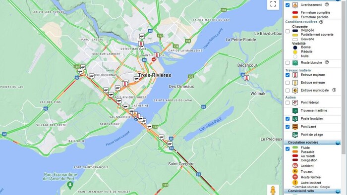Pont Laviolette : le retard dans les travaux entraîne le maintien des ...