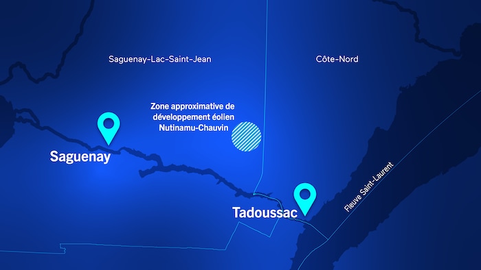Vers un parc éolien de 1000 MW d’ici 2035 sur la rive nord du Saguenay | Radio-Canada
