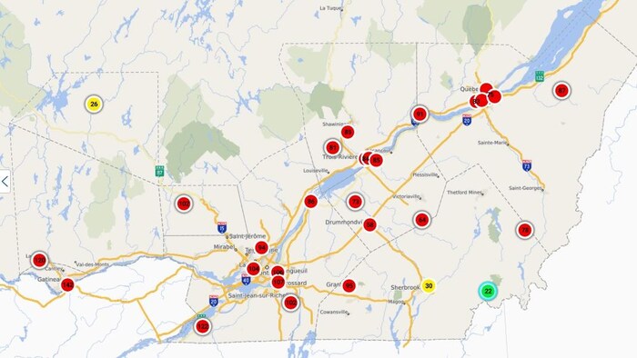 Feux de forêt : la qualité de l’air compromise en Estrie | Radio-Canada