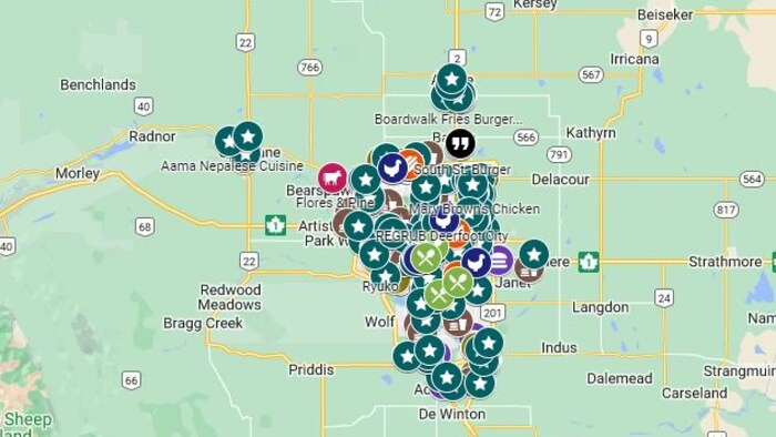 Une carte facilite la recherche de restaurants proposant des repas ...