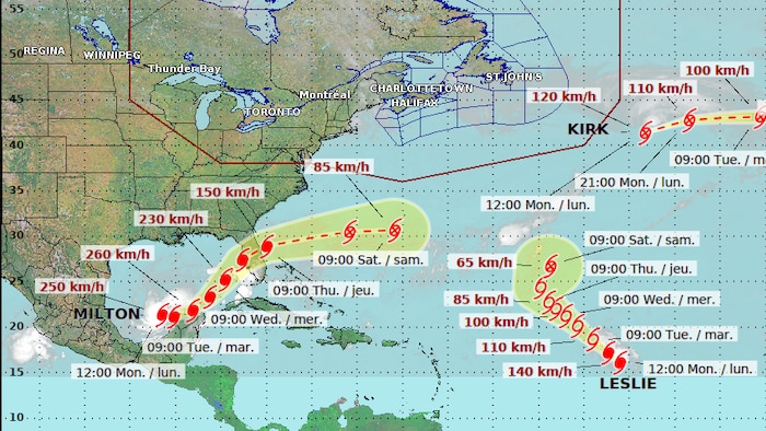 Les provinces de l’Atlantique épargnées pour l’instant par les ouragans | Radio-Canada.ca