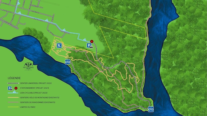 Le sentier multifonctionnel du parc de la Pointe-des-Américains à Alma ...