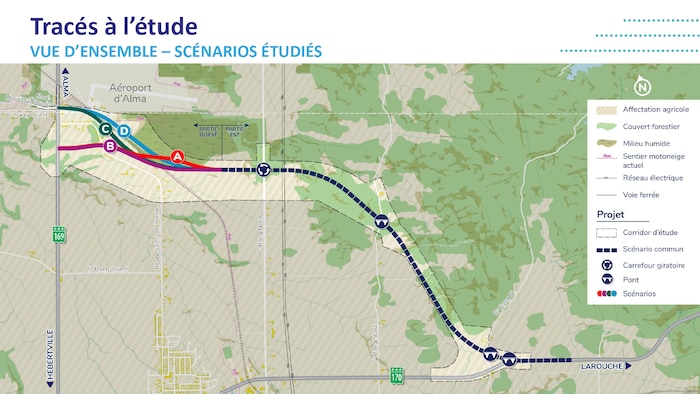 Les tracés proposés pour le prolongement de la route 70 sont loin de ...