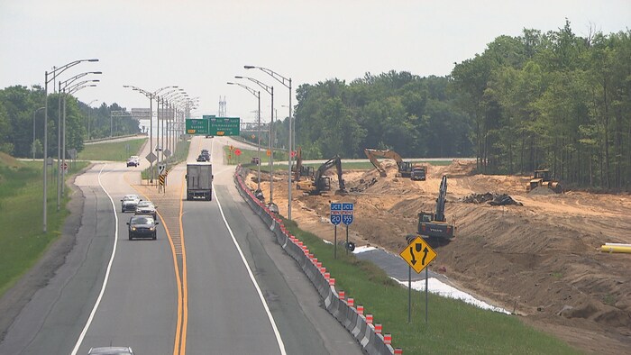 Le chantier du doublement de l’autoroute 55 en images | Radio-Canada