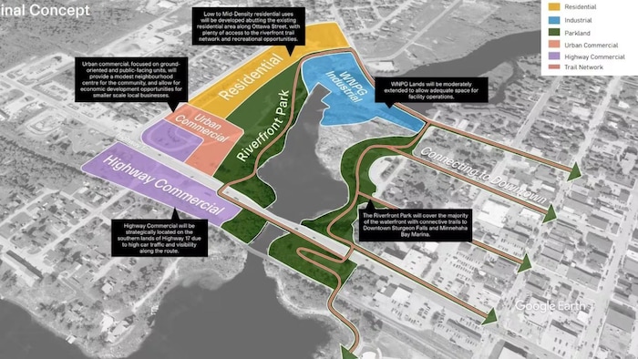 Un important développement riverain proposé à Sturgeon Falls | Radio-Canada