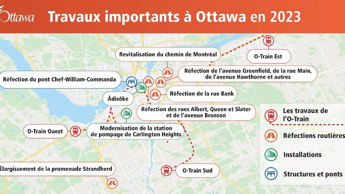 La Ville d’Ottawa lance sa saison de la construction | Radio-Canada