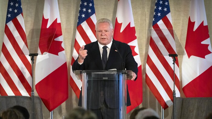Tarifs douaniers : Doug Ford appelle les États-Unis et le Canada à ...